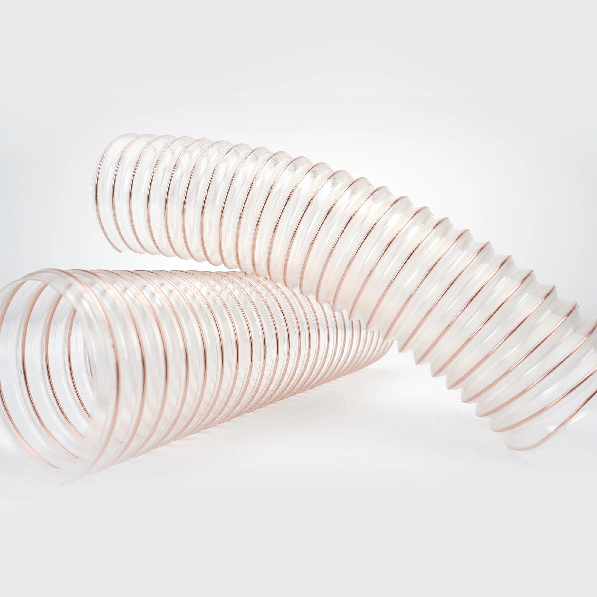 Transparent Plastic flexible duct industrial PU hose vacuum cleaner ...