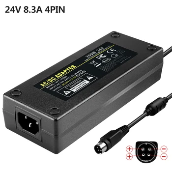 Universal 24v 8a 4pin Lcd Switching Power Adapter 24v 8.3a 200w Ac Dc ...