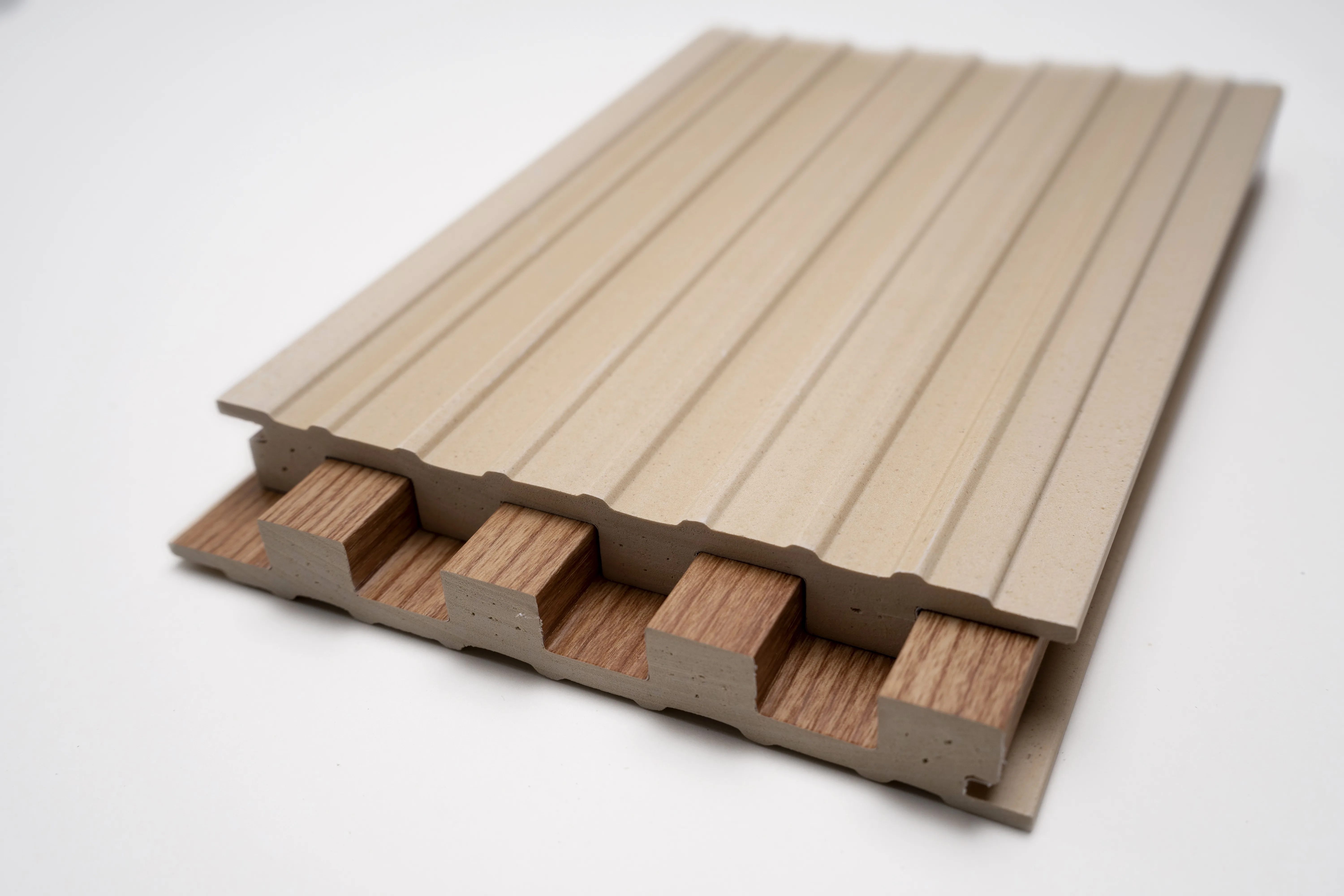 Decorative Pine Wood Fluted Wall Panel Multiple Patterns Wood Grilles ...