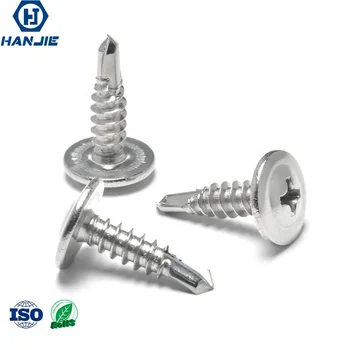 Ss304 410 Modified Truss Wafer Phillips Head Tek Roofing Self Drilling Screws For Sheet Metal ...