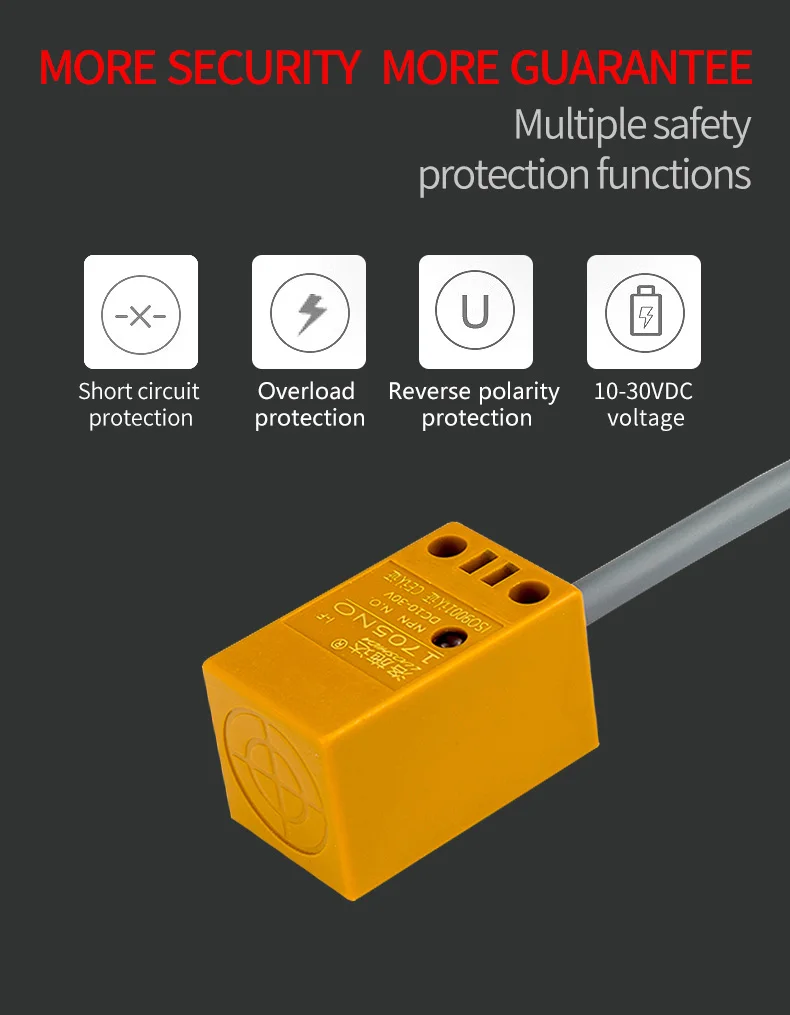 Luoshida High Precision Q17 Q18 Q18c Rectangle Inductive Proximity ...