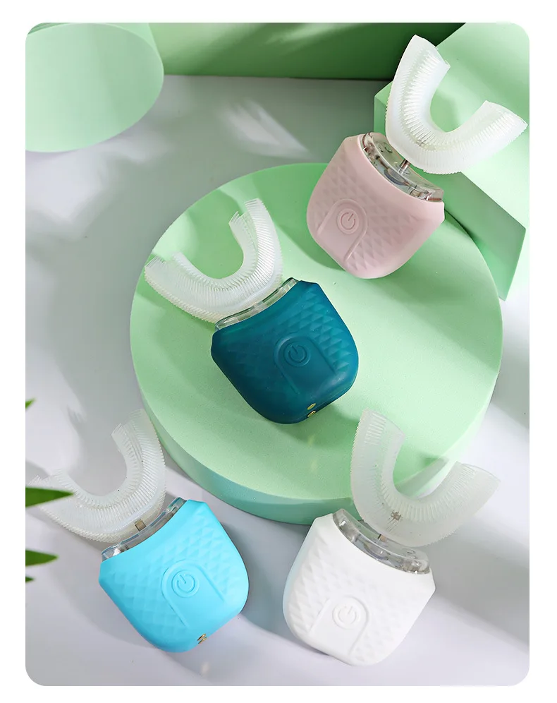 U Shaped Sonic Wireless Toothbrush - 360° Ultrasonic Teeth Whitening