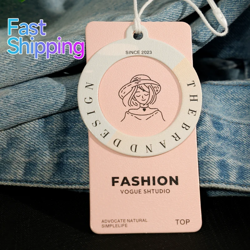 New Clothing Hang Tags Clothes Label Garment Design Round Hangtag ...
