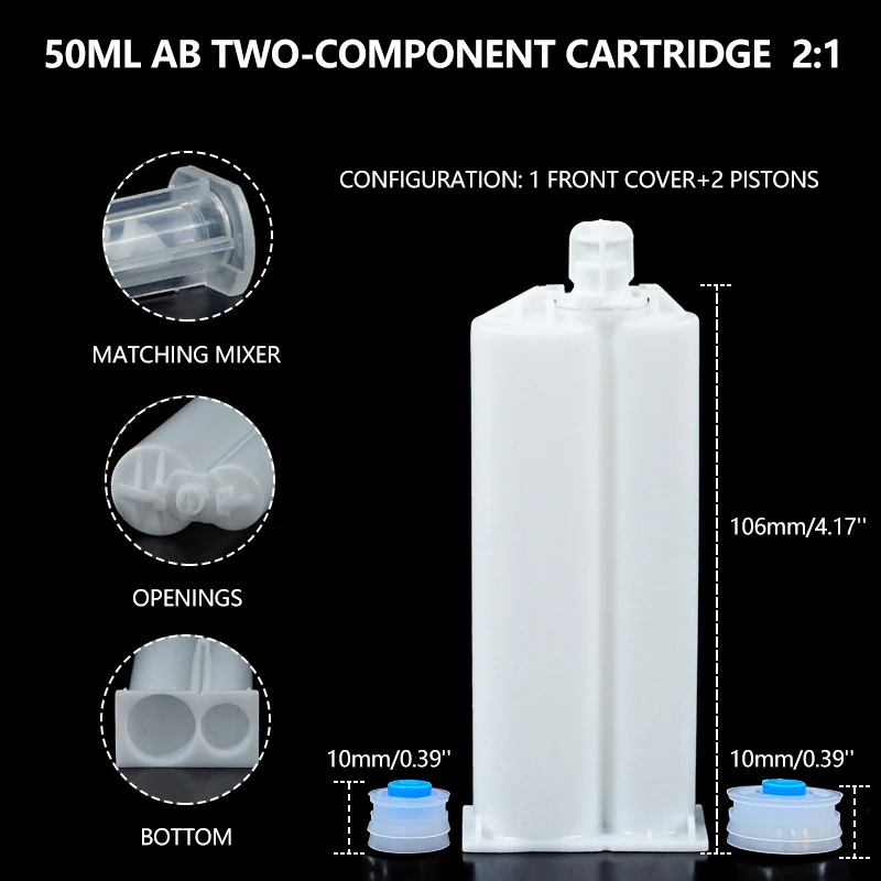 F-A5012 Side Caulking 50 Ml Epoxy Cartridge Syringes 1:2