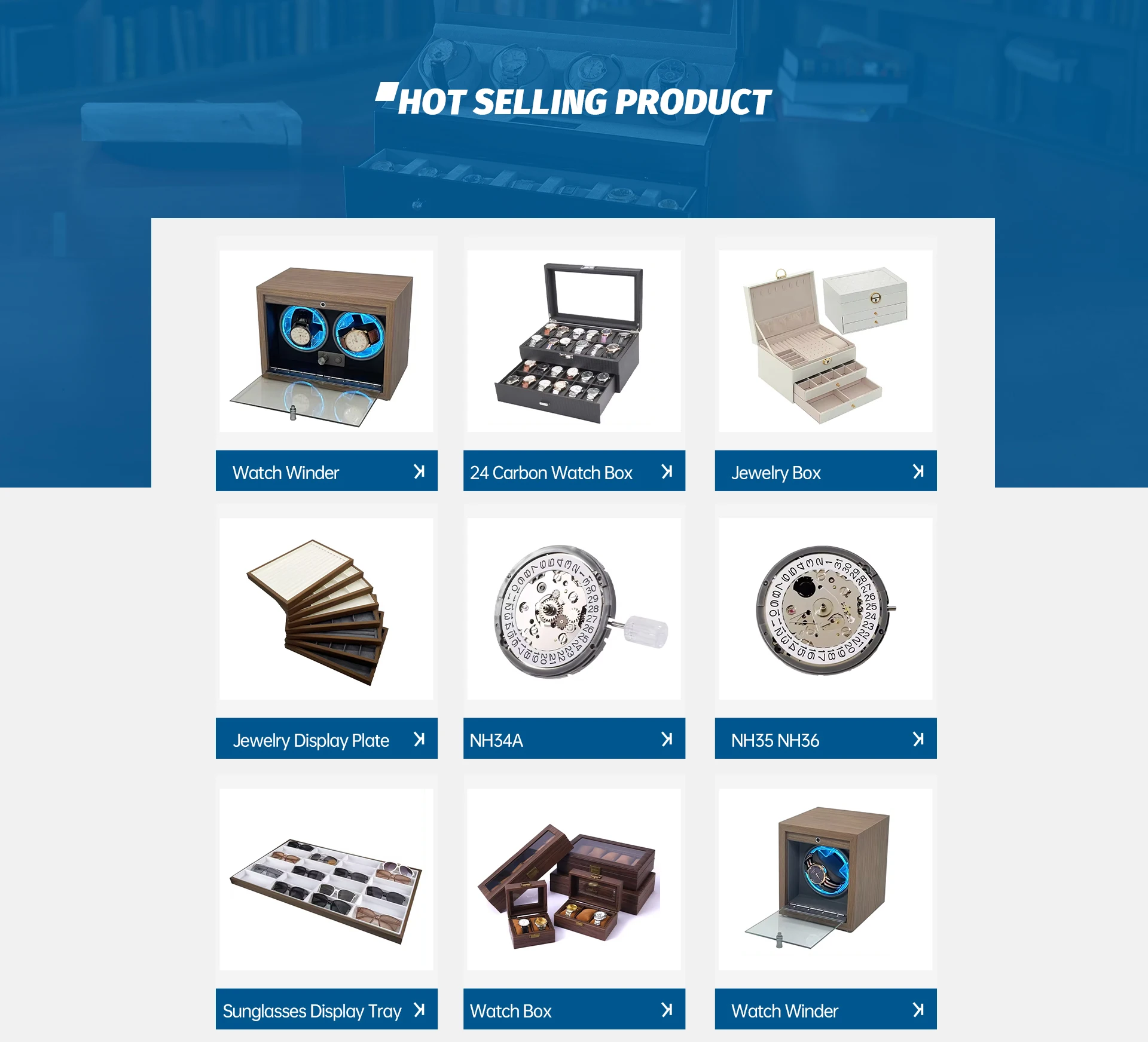 Yiwu Qiyuan Hardware Co., Ltd. - watch box, watch winder