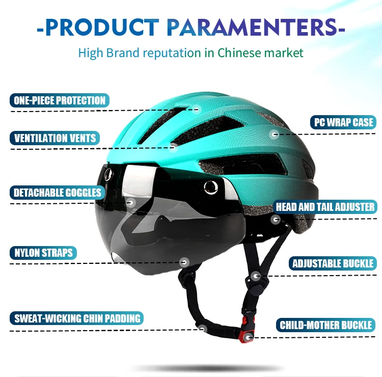 Dual Visor Bicycle Helmet For Men Kids Safety Road Bike & Mtb Helmets ...