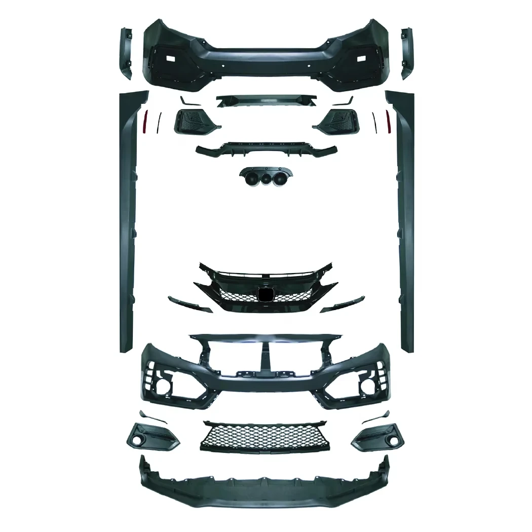 Bodykit Typer style Front bumper Rear bumper Side skirts Face Kit For ...