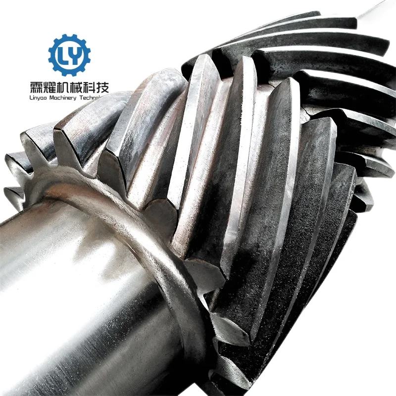 42crmo Cement Rotary Kiln Forging Steel Big Pinion Shaft Transmission ...
