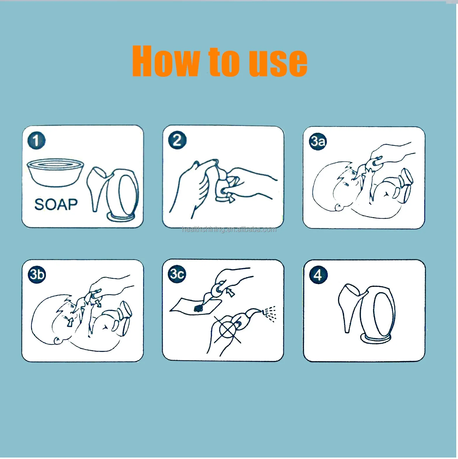 Silicone Re-Usable Penguin Sniffer - Baby Nasal Aspirator