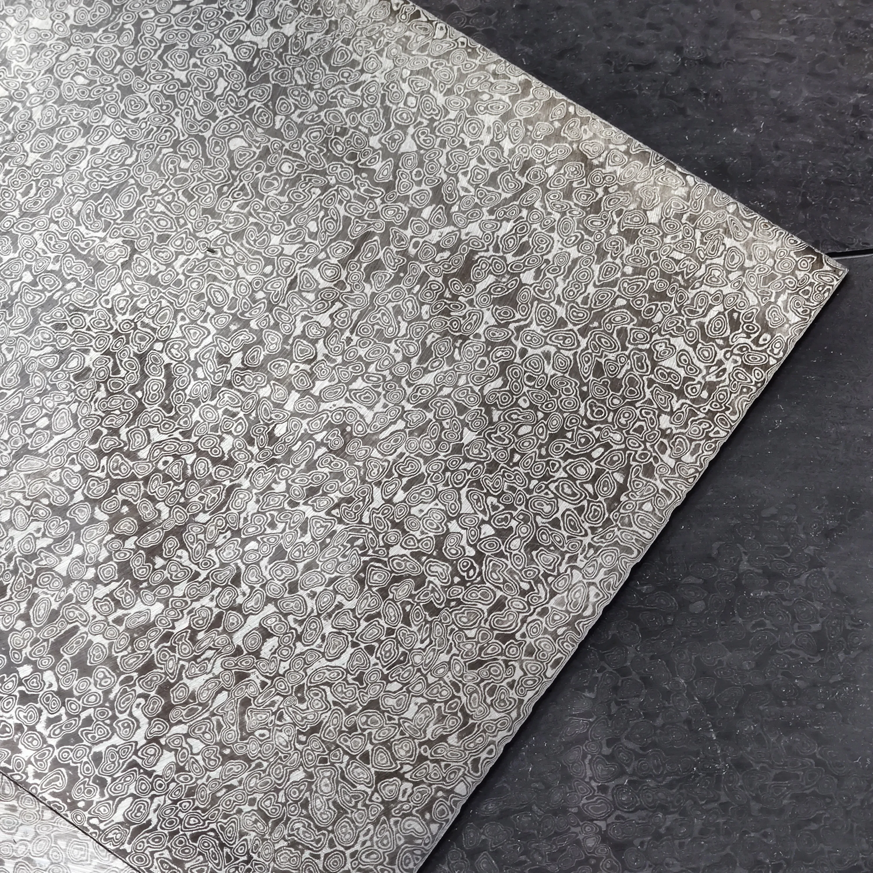 2024 New Damascus Steel Billet With Water Ripple Pattern Custom Hand ...