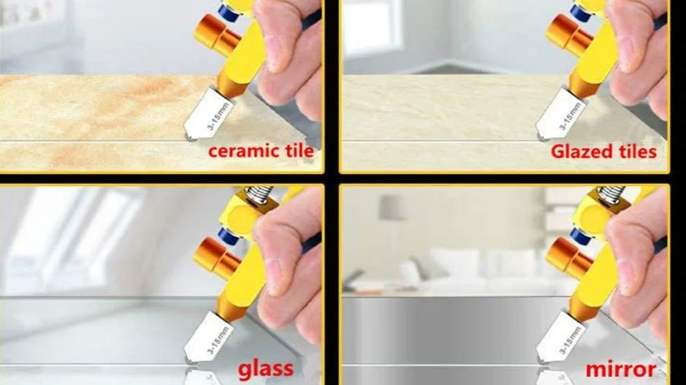 6mm Mirror Glass Cutter Hand Tool Manual Tile Cutter 2 In 1 Glass ...