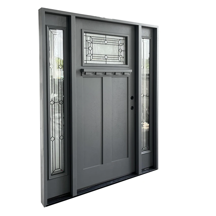 Fangda New Design Fiberglass Door Mahogany Textured Speakeasy Hung ...