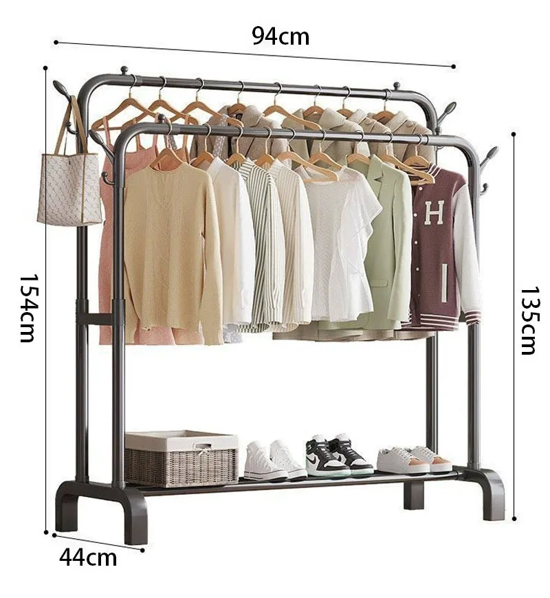 Space-saving Clothes Rack - Versatile & Durable Design