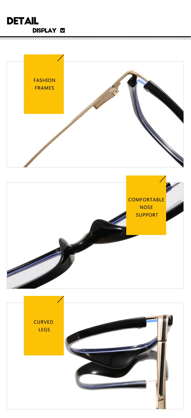 Newest Fashion Retro Myopia Frame Eyeglasses Designer Optical Spectacle ...