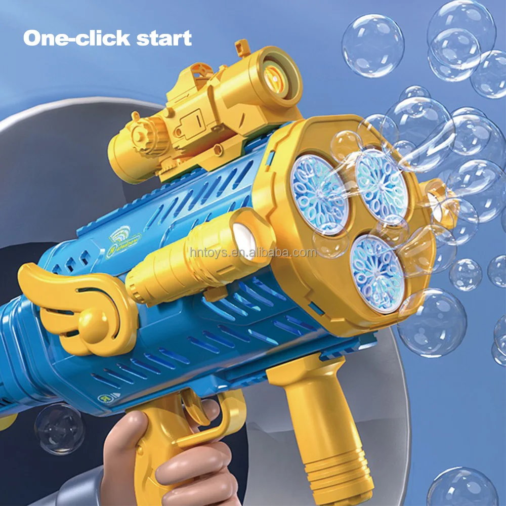 Bubble Machine Gun With Light Music Bazooka Bubble Gun Electric Bubble ...