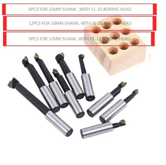 F1-18 Boring Head Set - Precision 3 Inch Tools for CNC