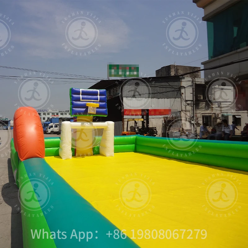 Large Pvc Outdoor Inflatable Football Water Soap Court Inflatable ...