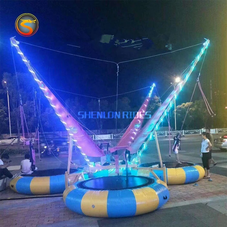 Funfair Kids Games Bungee Trampoline - Playground Equipment
