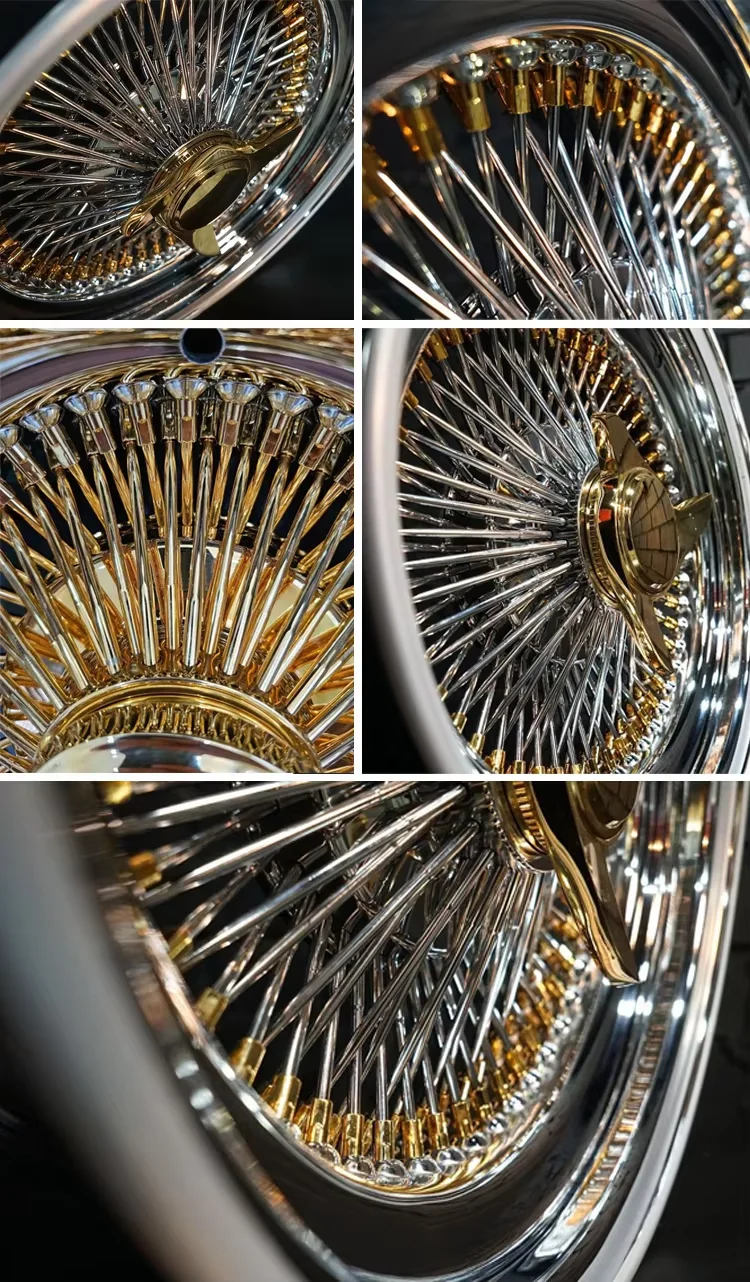 2024 Dayton Chrome Wire Wheels - Custom 20-22 Inch Multi Spoke Rims for ...