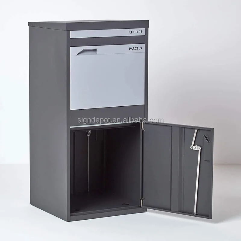 Outdoor Metal Modern Security Packing Letter Box Outdoor Mailbox Post ...