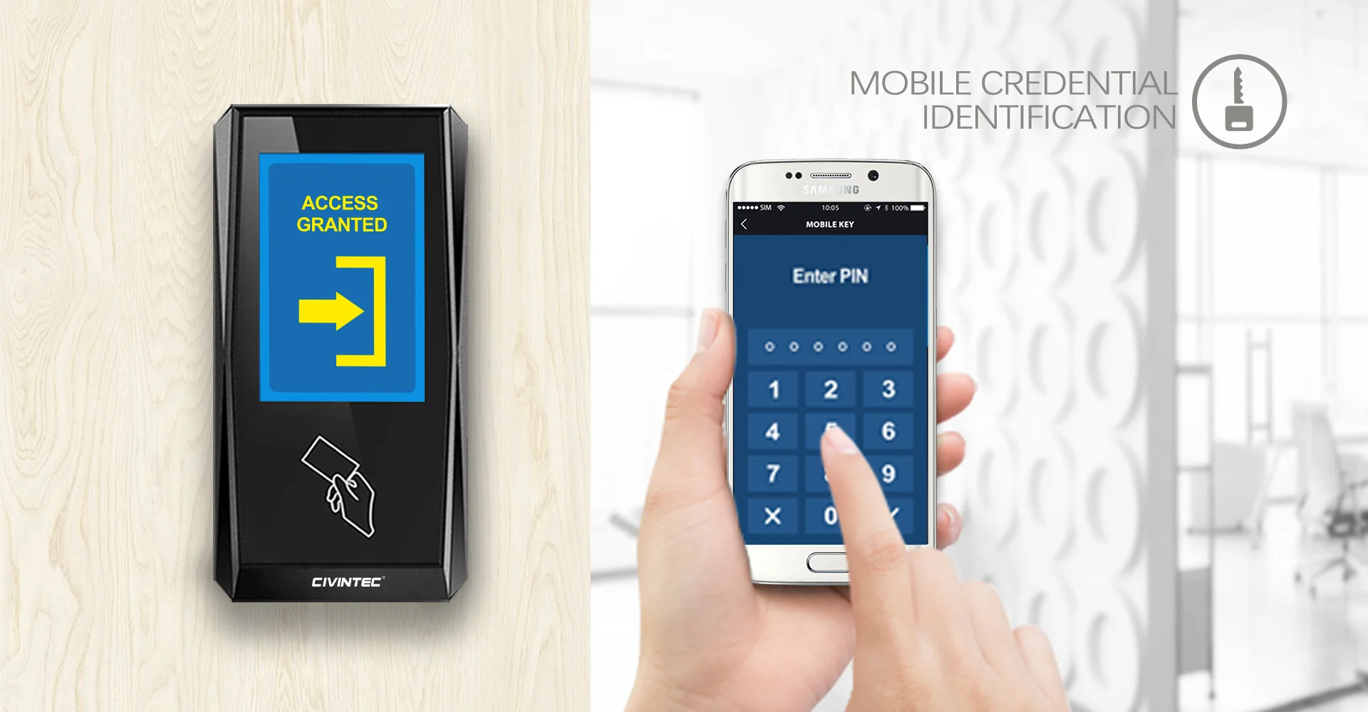 Wiegand Rfid Reader With Keypad And Tcp/ip Pc Management Access Control ...