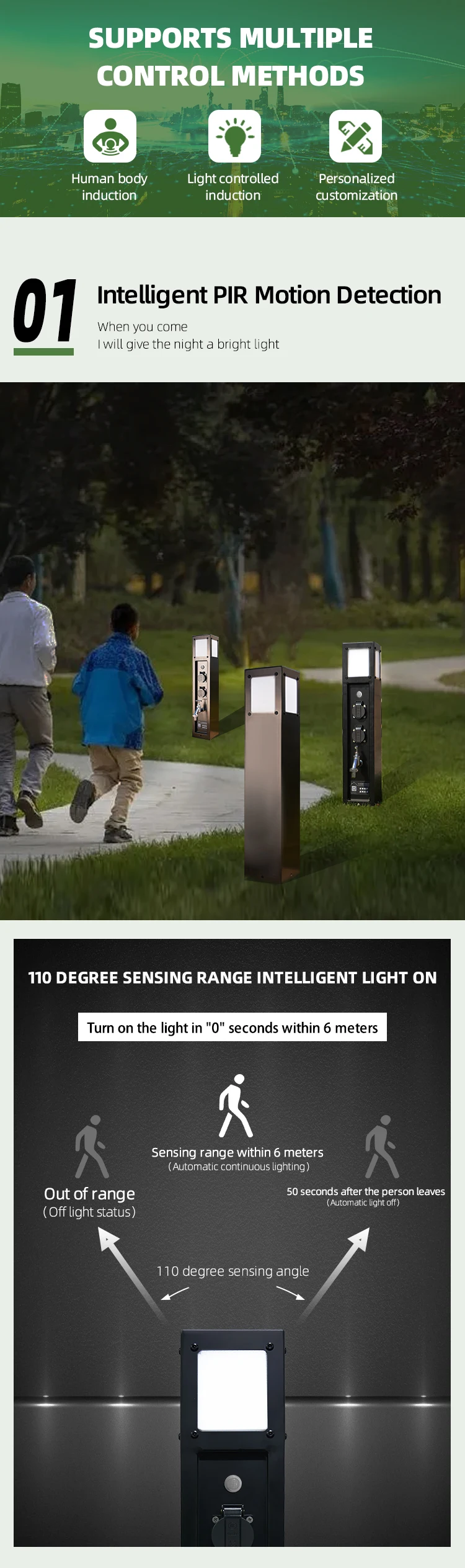 Stainless Steel Outdoor Garden Power Socket Post RV Campsite ...