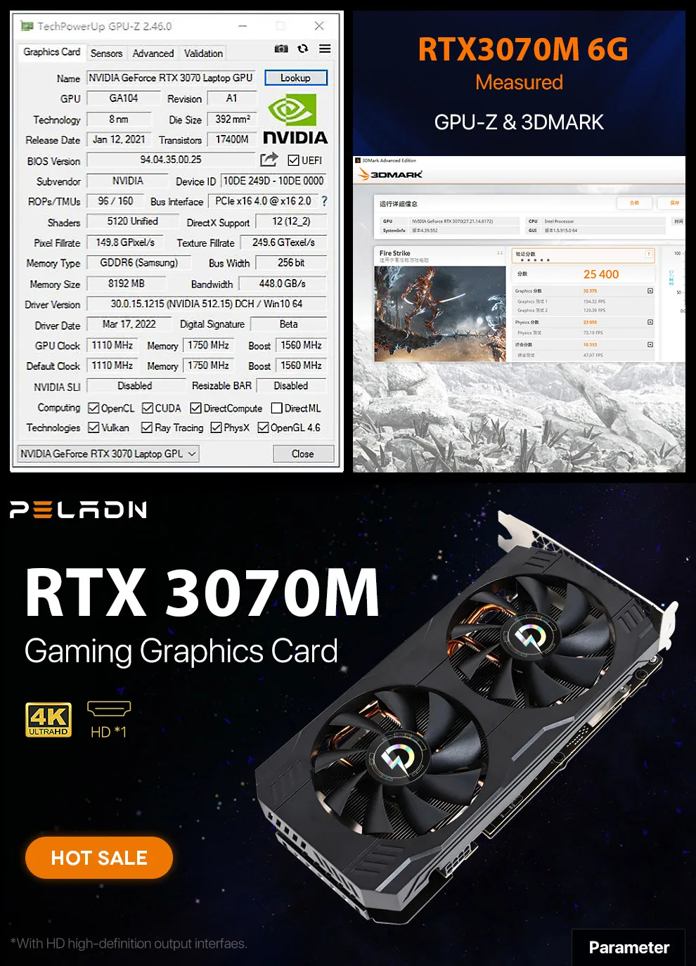 OEM New Original RTX 3070, 3080 Ti GPU PC Video Cards