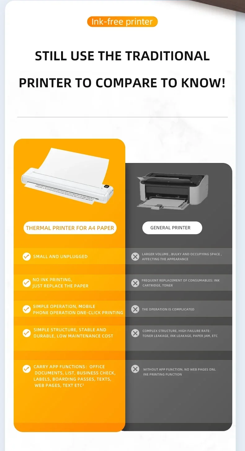 High Quality A4 Bluetooth Printer Continuous Thermal Printer PDF ...