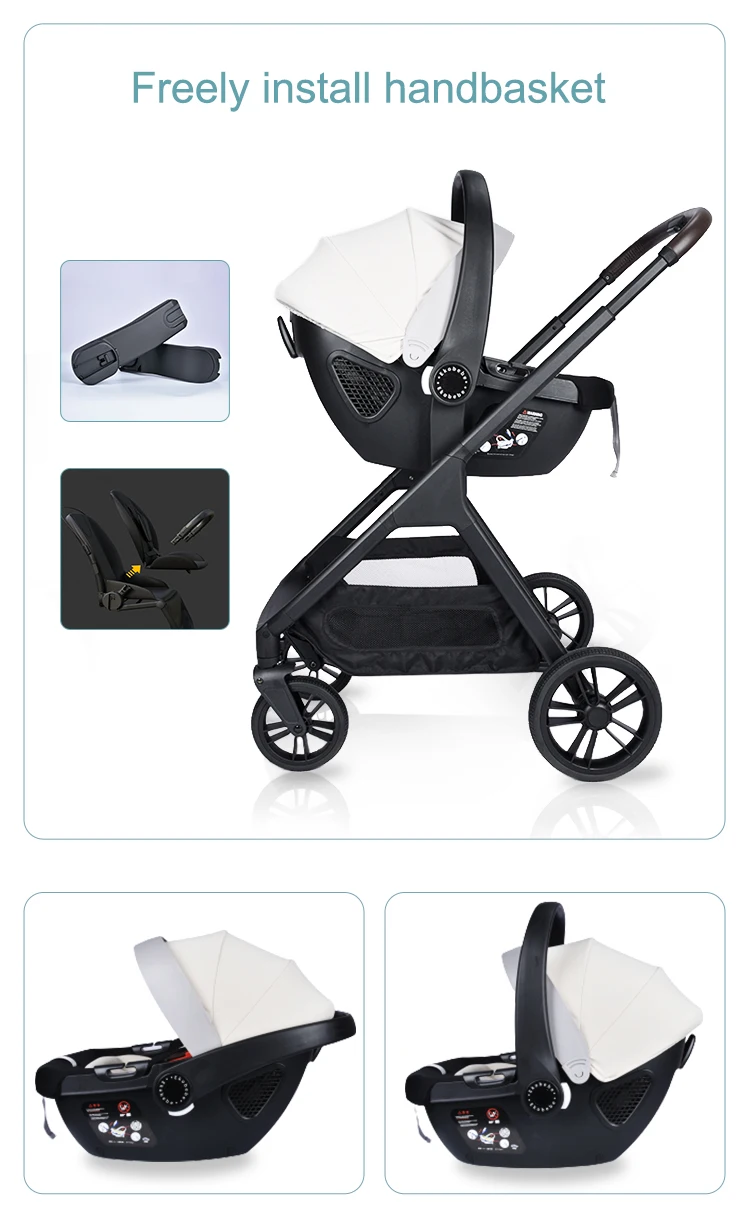 Wholesale Custom Baby Carriage 3 In 1 High Landscape Baby Strollers ...