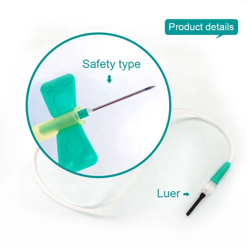 23g Vacutainer Blood Collection Butterfly Needle - Buy Angle-wing ...