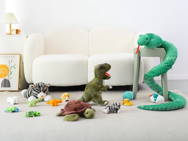 Wholesale Giant Snake Stuffed Animals Mommy Babies Realistic Snake ...