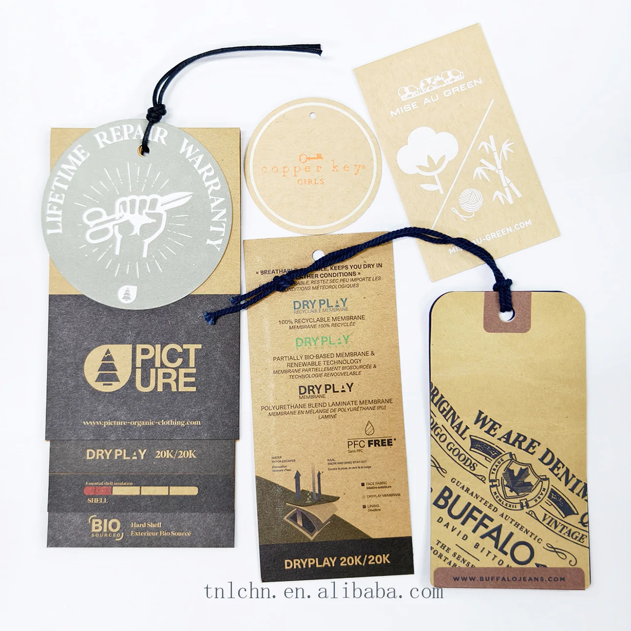 Custom hang Tags Garment Paper Cardboard Brand Logo Clothing hang Tags ...