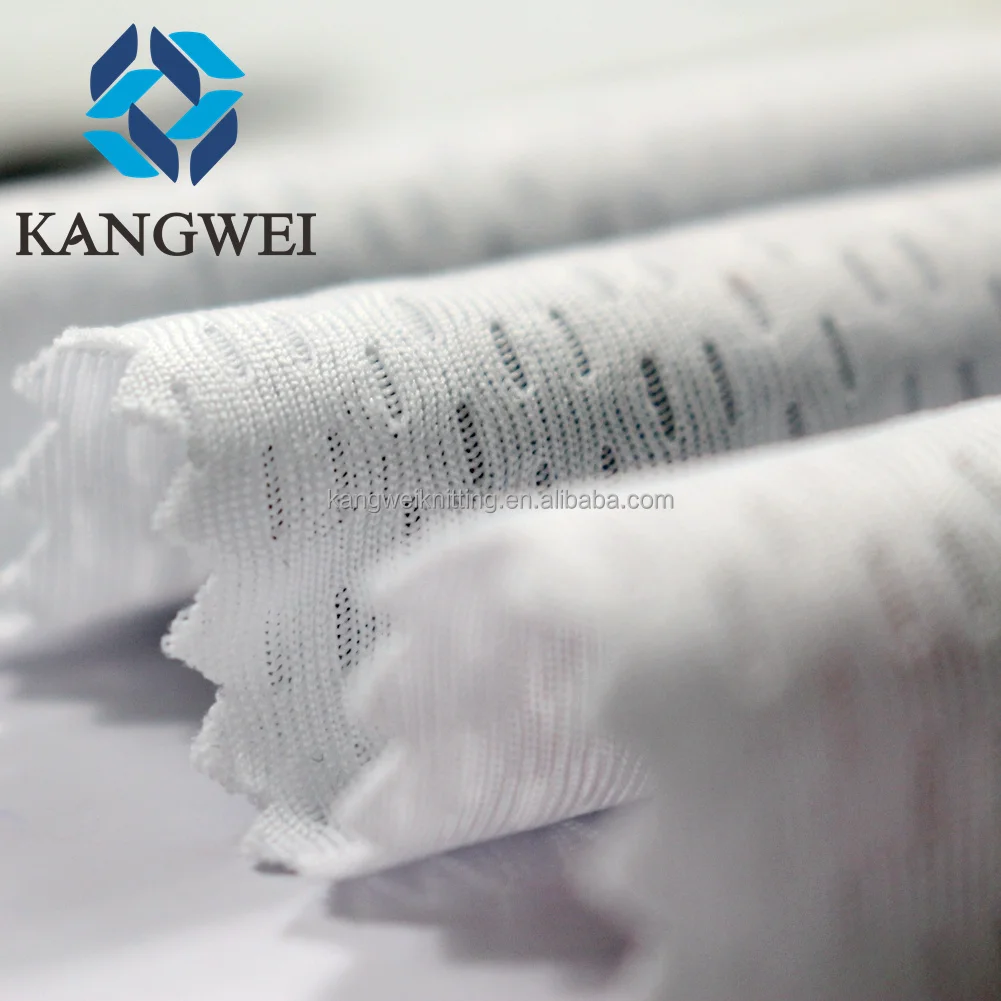 Dry Fit 100% Polyester Knit Breathable Wicking Mesh Activewear Eyelet ...