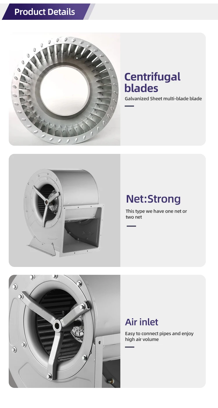 Ywl150 Industrial High Volume Double Inlet Ec Air Conditioning Forward ...