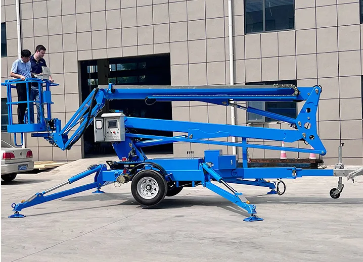 High-performance Towable Man Lift for Palm Tree Pruning