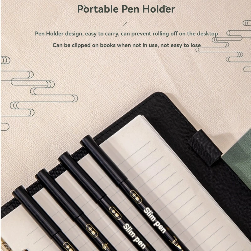 Deli 75515 Black Calligraphy Practice Pens - 1152pcs/carton