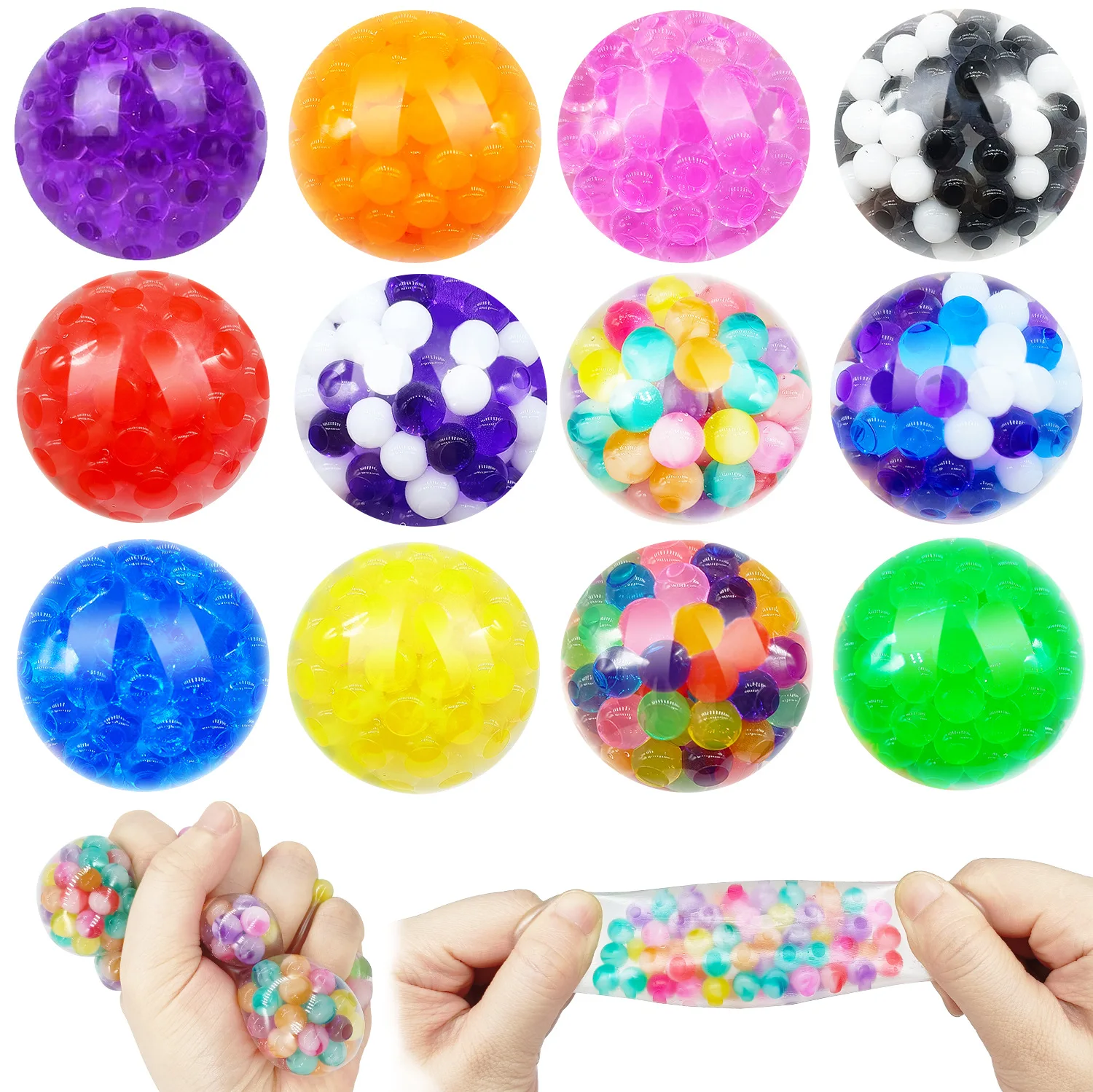 Decompression Water - Bead Balls, Squeeze - and - Play 4.2cm Balls ...