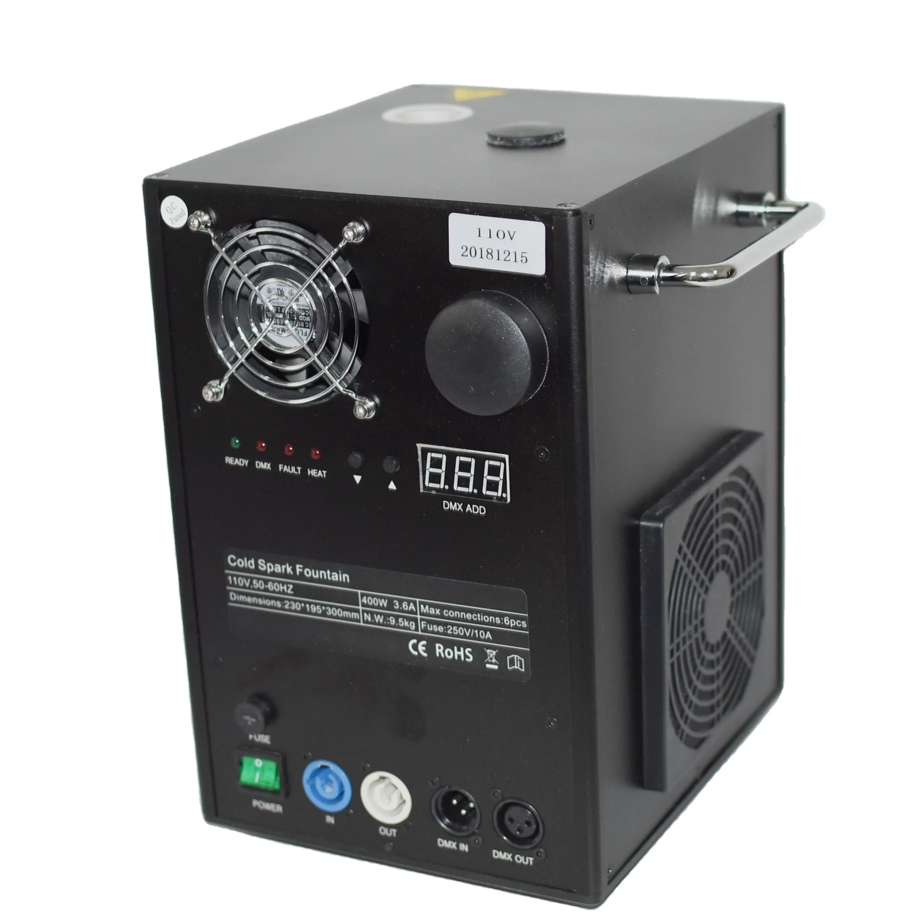 Dmx Remote Control Stage Fireworks 400w Cold Spark Fountain Machine For ...