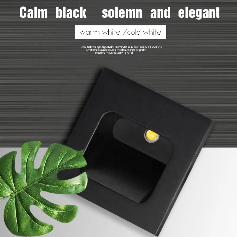 Staircase Light Step Square 1w Foot Step Light Aluminum Outdoor Stair ...