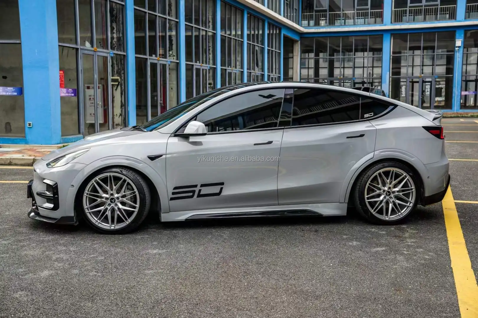 High Quality SD Style Body Kit for Tesla Model Y Front Bumper Side ...