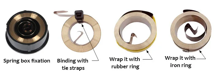 Factory Custom Rolling Retractable Power Spring For Dog Puller Spring ...