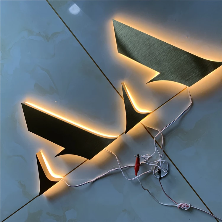 Stainless Steel Backlit Logo - Customized LED Signs