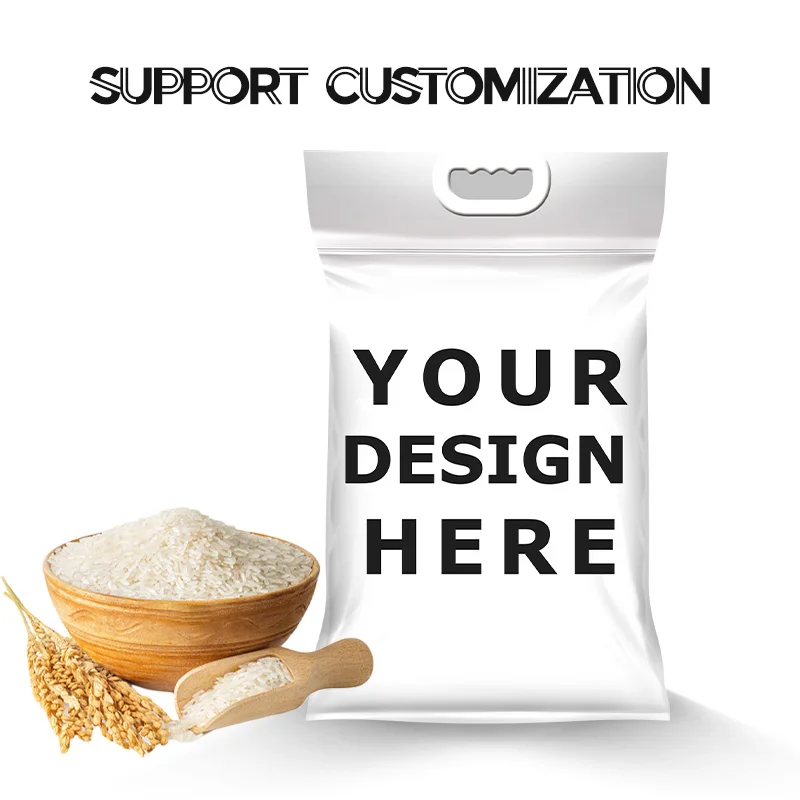 Customized Food Grade Plastic Rice Bag for 1kg 2kg Grain Food Packing ...