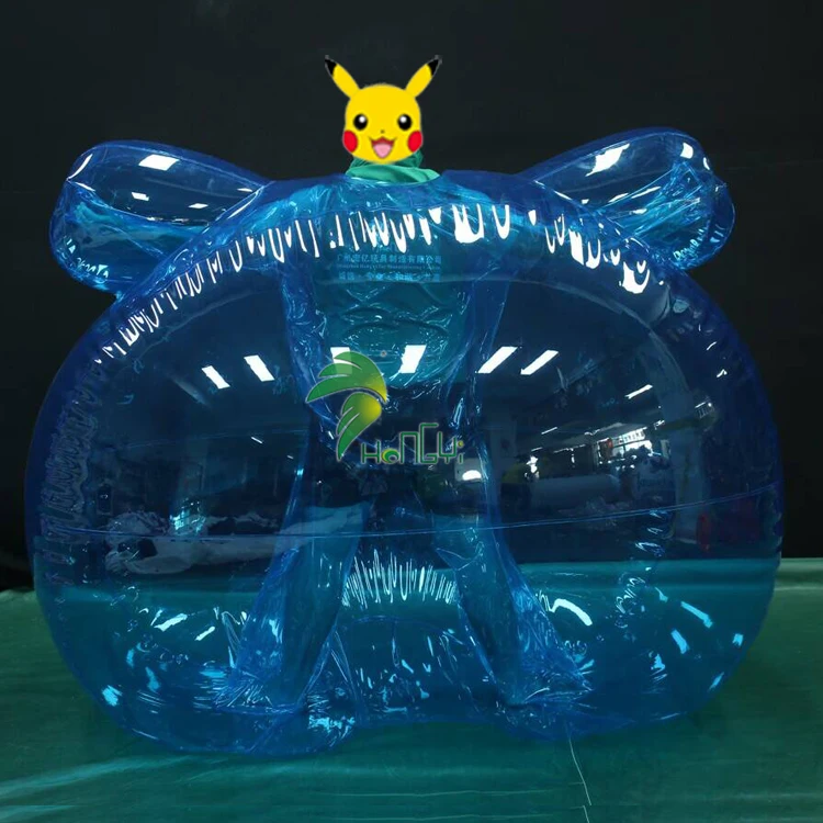 Clear Blue Green Inflatable Fat Suit Bouncing Transparent Inflatable ...