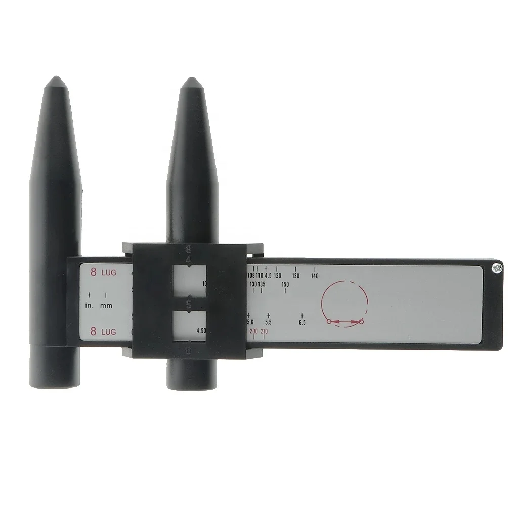 WHEEL PCD GAUGE PCD caliper ruler RIM WHEEL 4,5,6,8 BOLT CIRCLE GAUGE ...