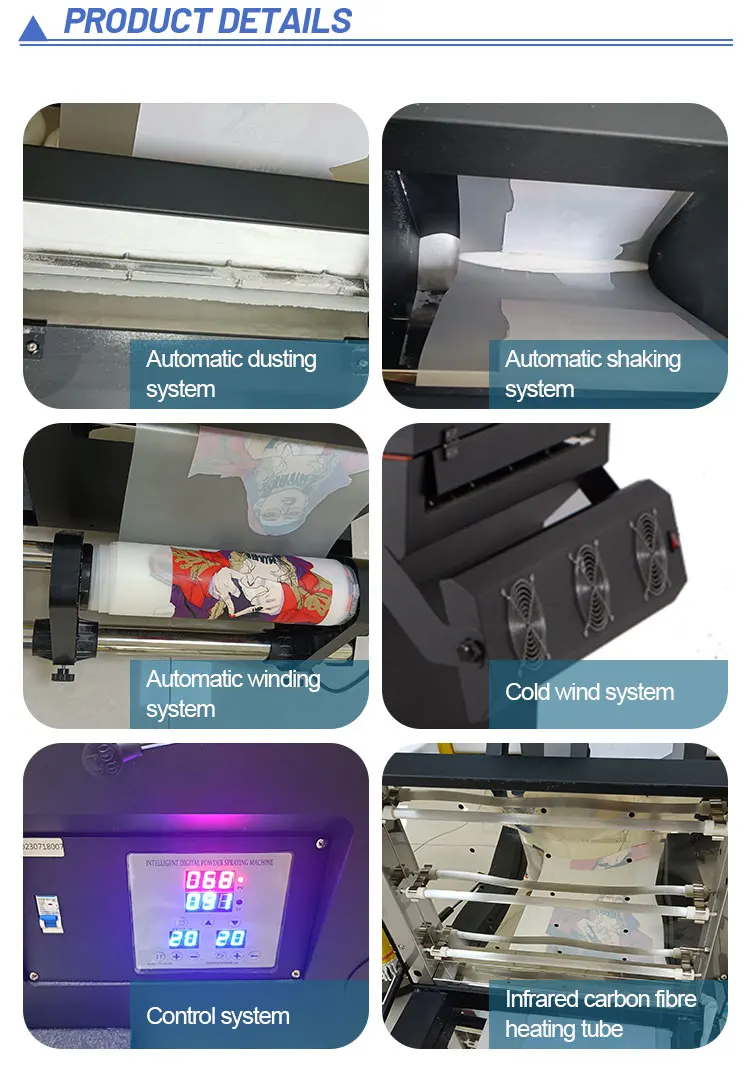 Double Printhead A1 A2 A3 DTF Printer 60 45 30 cm Dtg Printer T-shirt ...