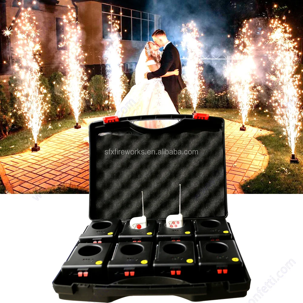 8 Cue Ice Fountain Fireworks Ignition System - Cold Pyro