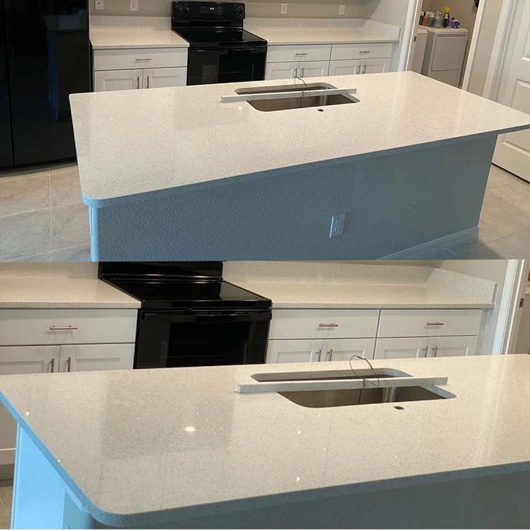 Alibaba.com: Sparkle Pure White Quartz Countertops, 2cm/3cm thickness ...