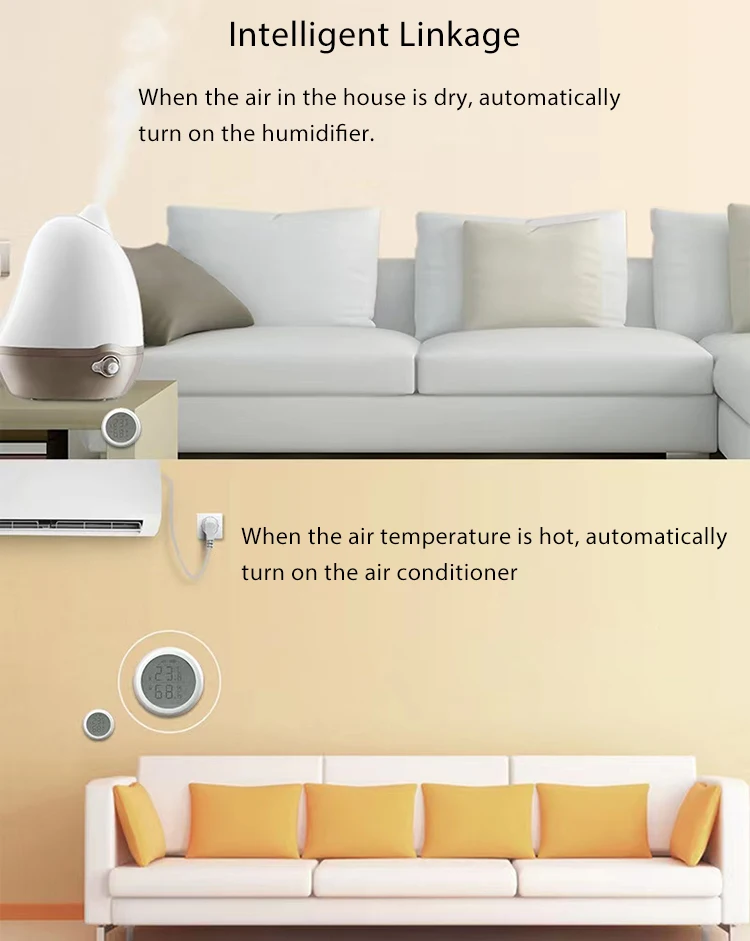 Tuya Smart Temperature Sensor - Wi-Fi Digital Room Thermostat