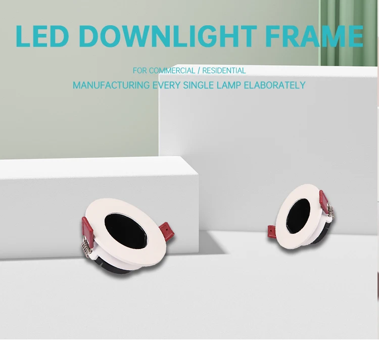 Led Spot Light Frame GU10 MR16 Round Recessed Downlight Housing IP20 ...